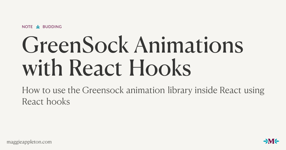 GreenSock Animations with React Hooks